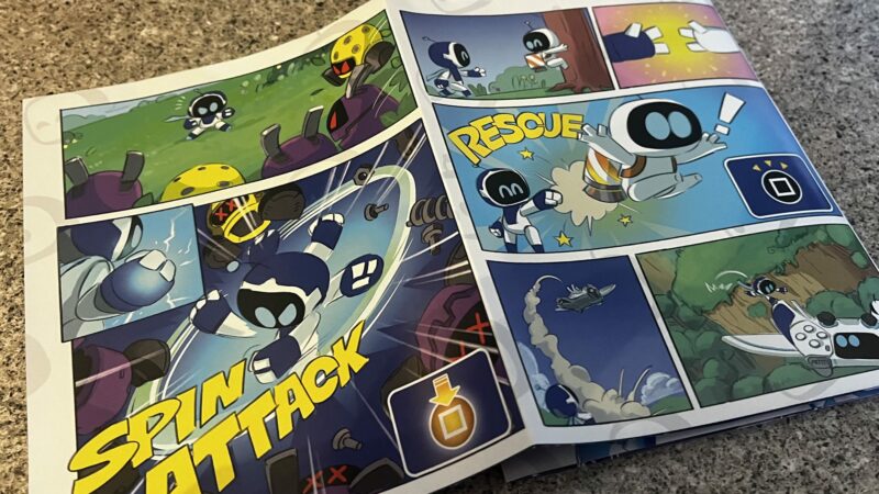 The Astro Bot game manual is a brilliant physical media success ...