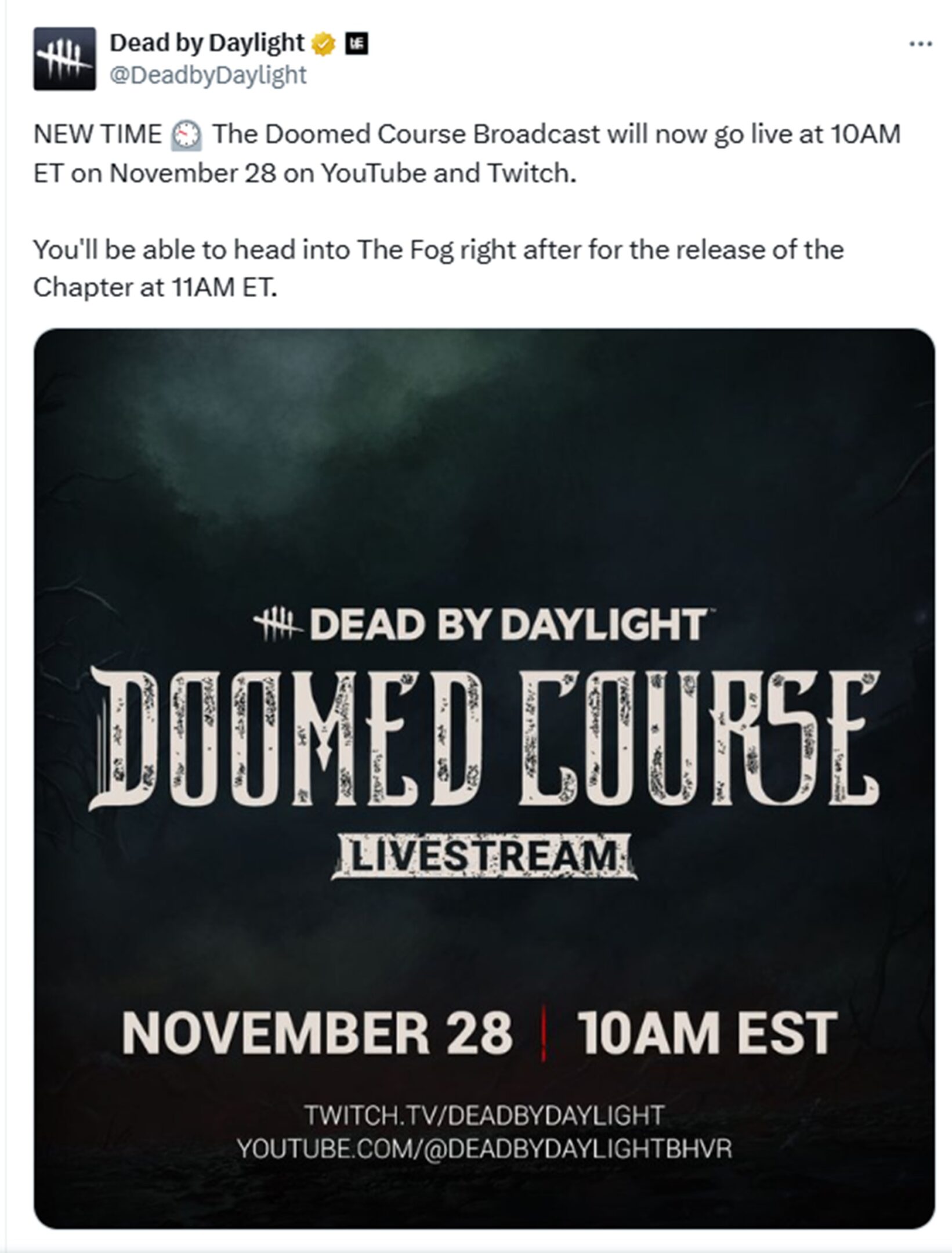 DBD Chapter 34 release time, date countdown, perks, livestream and ...