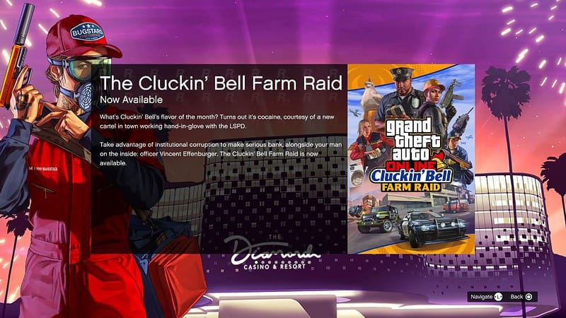 How to start the Cluckin' Bell Farm Raid - Vincent contract mission ...