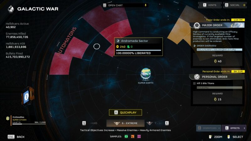 Helldivers 2 players split the Automatons supply lines in two, could ...