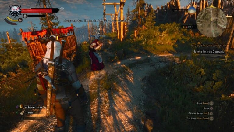 The Witcher 3 - In The Eternal Fire’s Shadow Side Quest Walkthrough ...
