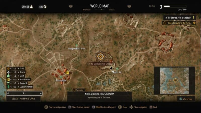 The Witcher 3 - In The Eternal Fire’s Shadow Side Quest Walkthrough ...