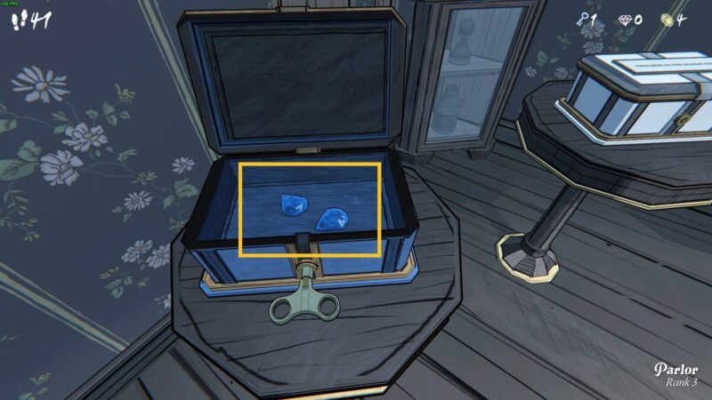 Blue Prince Parlor Game puzzle guide - how to find the right box ...