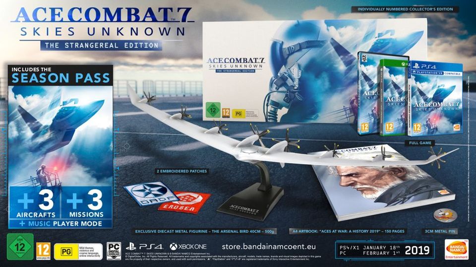 Ace Combat 7 Collector's Edition features a massive Arsenal Bird ...