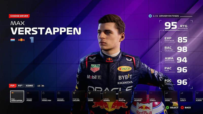 All F1 driver ratings in F1 24 - VideoGamer