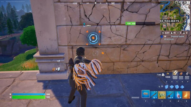 How to destroy stone structures in Fortnite - Earth Chakra quest guide ...