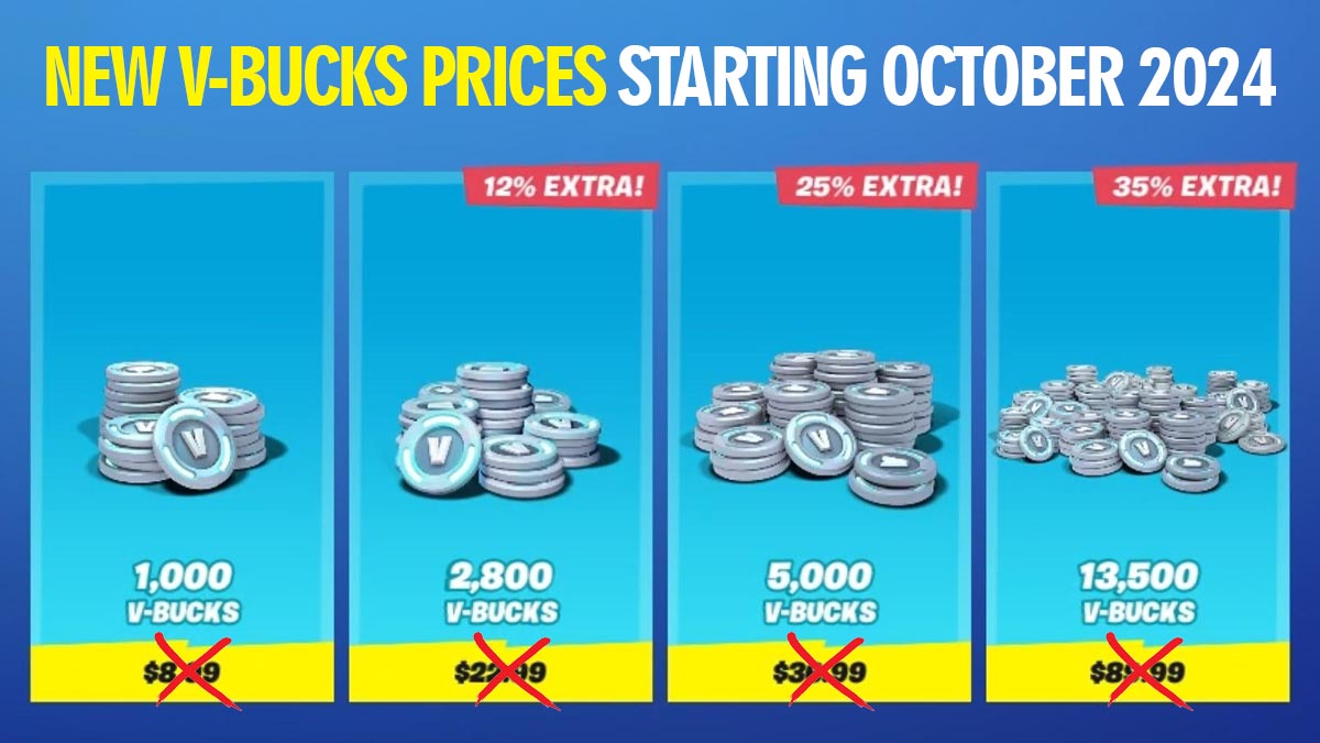Epic Games announces change to Fortnite V-Bucks prices in six countries ...