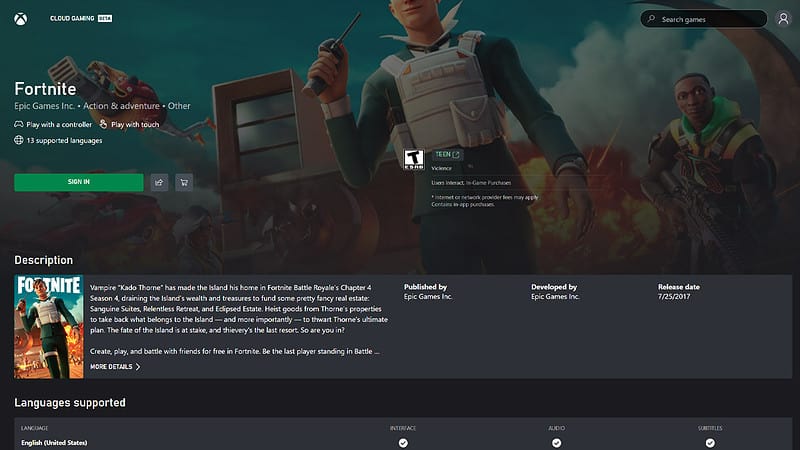 How to play Fortnite on Xbox Cloud Gaming - VideoGamer
