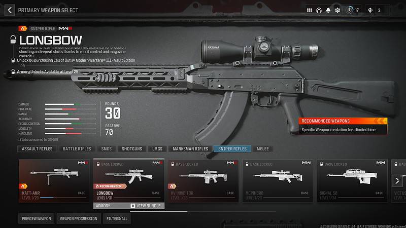 Best Longbow loadout in MW3 - our top attachments, class build, and ...