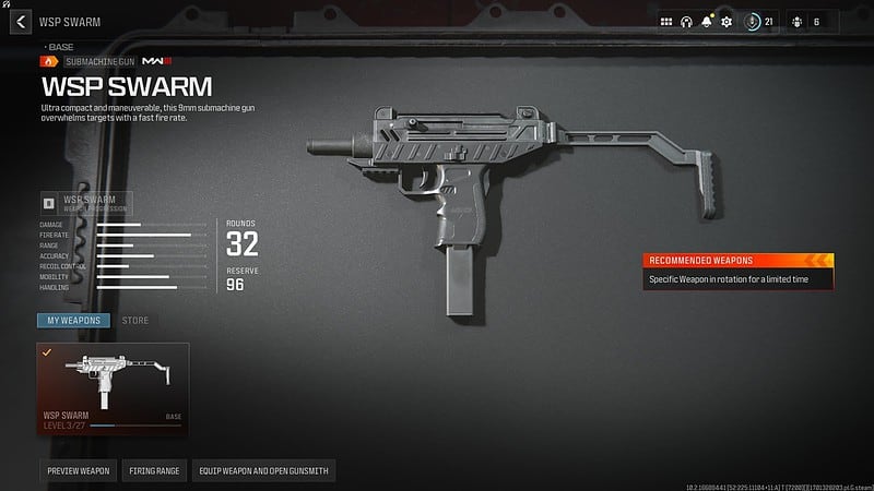 Best WSP Swarm loadout in MW3 - our top attachments, class build, and ...