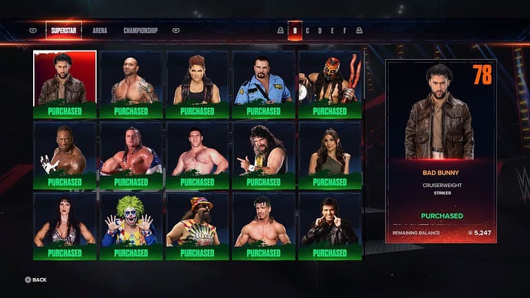 WWE 2K24 all store unlockables - every Superstar, Arena, and ...