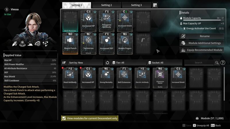 The First Descendant best Viessa build - loadout and skill modules ...